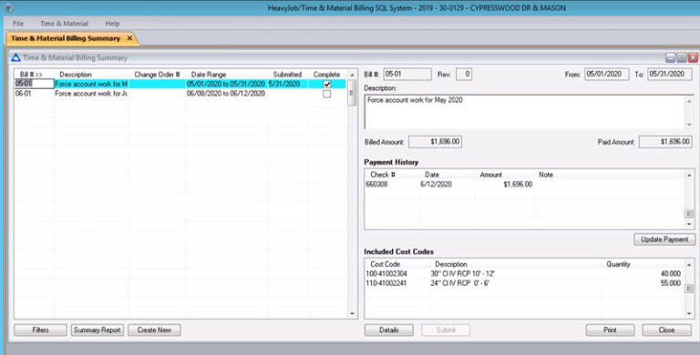 Time and Material (T&M) Billing Software | HCSS