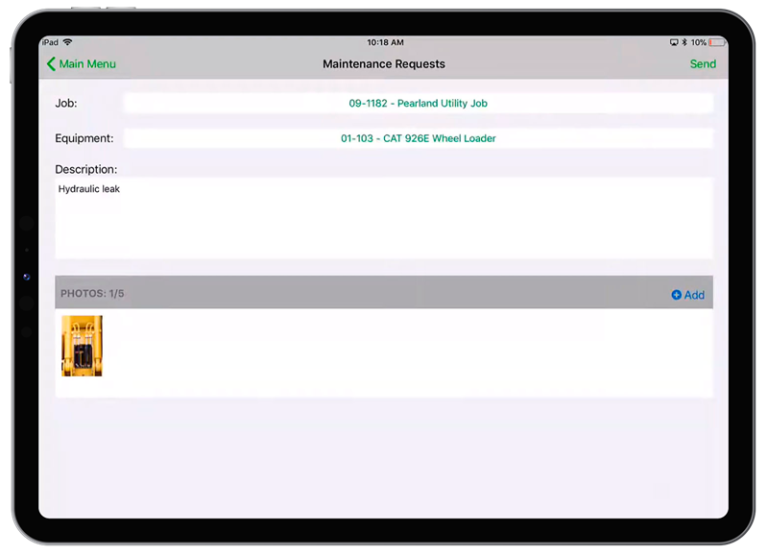Maintenance Request Software for Heavy Equipment | HCSS