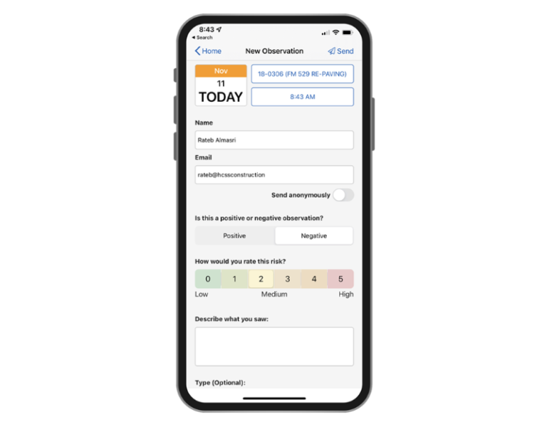 Safety Observation Software | HCSS Safety Observation Software | HCSS