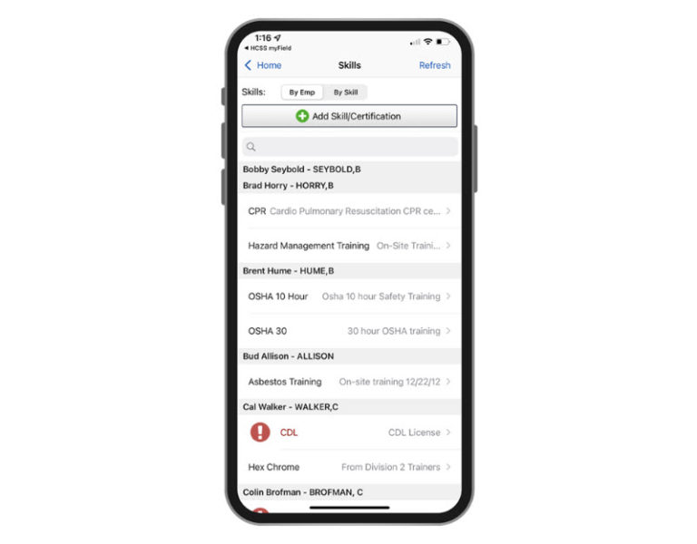 Safety Training, Certification & Skills Tracking Software | HCSS