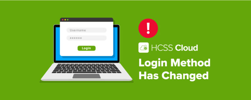 Important Log In Updates to HCSS Cloud