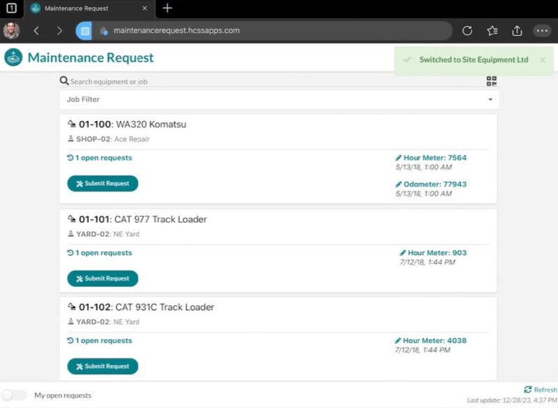 Easily Turn Equipment Maintenance Requests into Work Orders | HCSS
