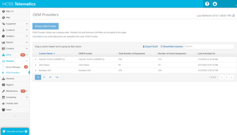 OEM Telematics & AEMP Integration | HCSS