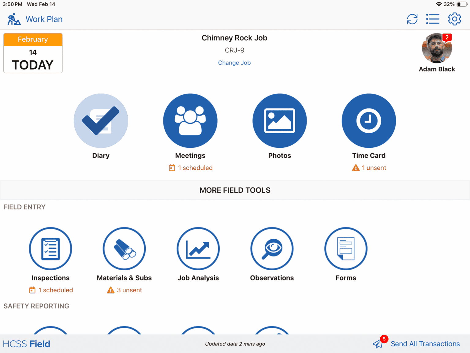 Construction Time Tracking Software | HCSS myField