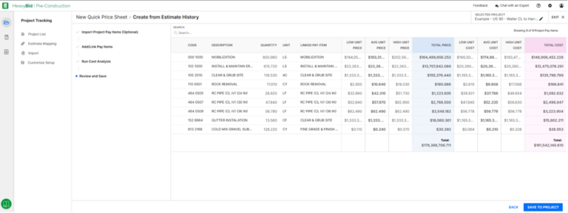Quick Pricing for Fast, Upfront Estimates | HCSS